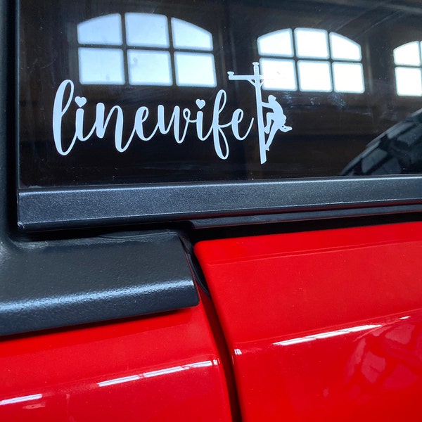Proud Linewife Lineman Wife Vinyl Sticker Decal Sticker Car Truck Yeti ...