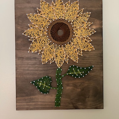 Daisy String Art Kit Adult DIY Kit Includes All Crafting Supplies ...