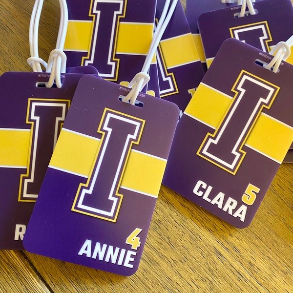 Customized Sport Bag Tag for Teams - Single Sided or Double Sided - 4 ...