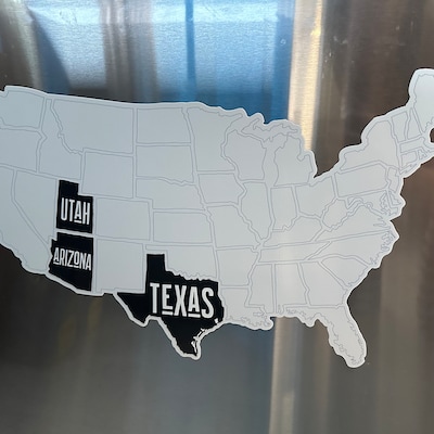 USA Magnet Travel Map for Rv's and Campers - Etsy