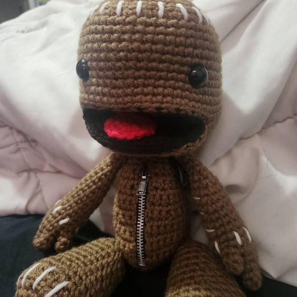 Crochet Amigurumi Sackboy Doll - Etsy