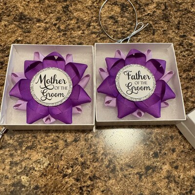Mother of the Bride Pin, Mother of the Bride Corsage, Bridal Party ...