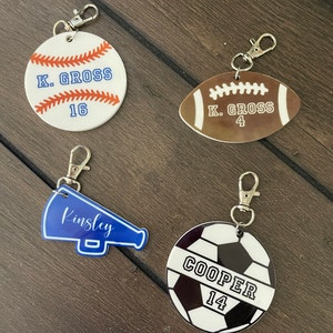 Personalized Soccer Tag/ Team Gift / Soccer Keychain - Etsy