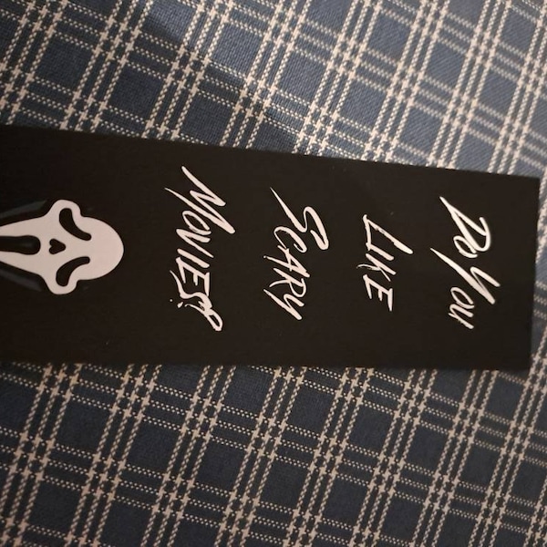 Scream Bookmark | Horror | Reading Gift | Book Gift | Horror Film ...