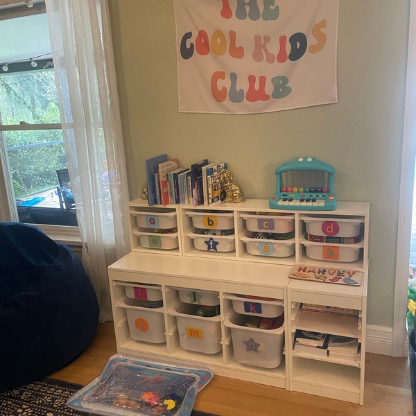 The Cool Kids Club Flag Play Room Decor Playroom Sign Play All Day Sign ...
