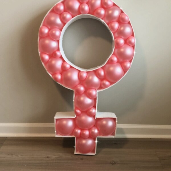 Female Sign Mosaic Template, Women's Day From Balloons, Female Mosaic ...