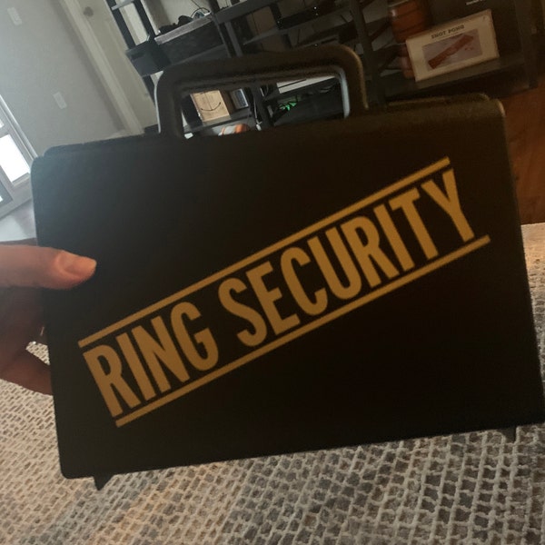 Ring Security Briefcase, Ring Security Case, Ring Bearer Briefcase ...
