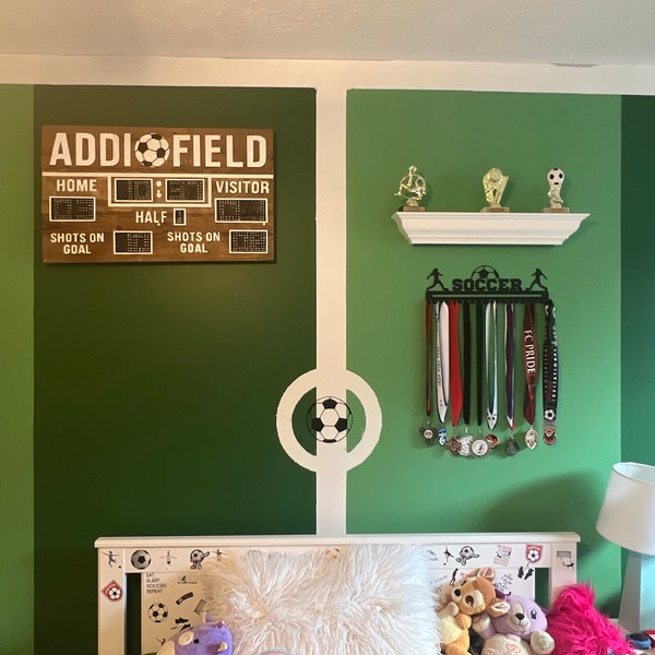 33 X 20 Football Scoreboard Personalized Sports-themed Room & Nursery ...