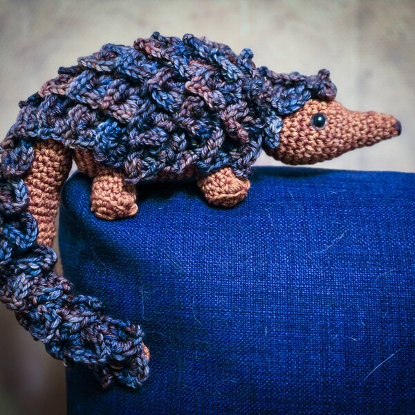Pascal the Pangolin Crochet Pattern | Posable Amigurumi Toy Pattern - Etsy