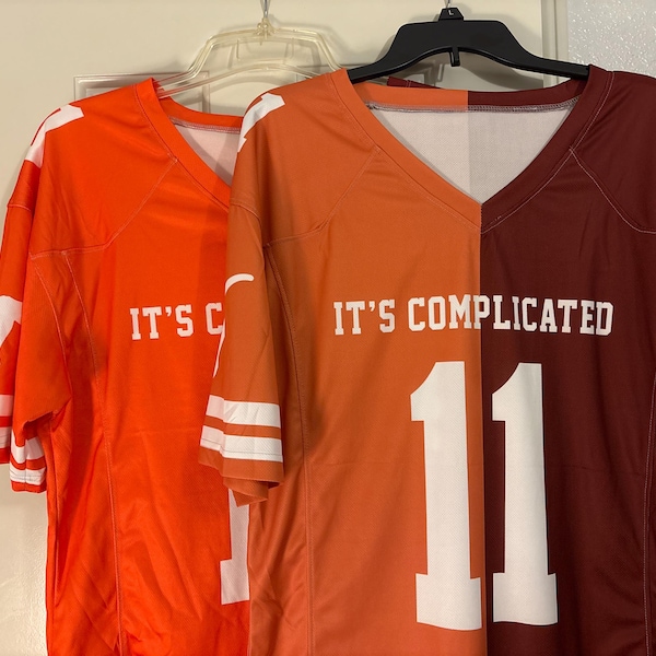 Personalized Two Football Team Jersey, Custom Split American Football ...