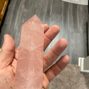 Large Rose Quartz Crystal Tower - Etsy