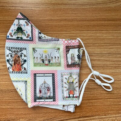 Midsommar Folk Art Cotton Face Mask - Etsy