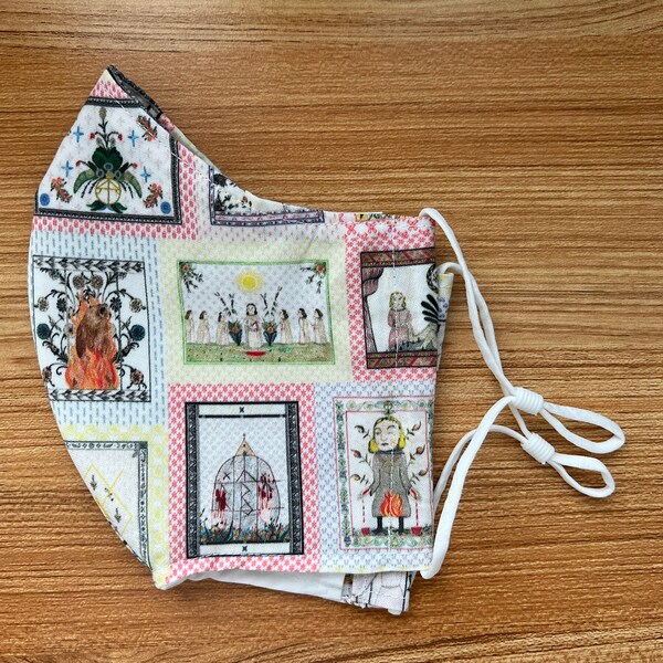 Midsommar Folk Art Cotton Face Mask - Etsy
