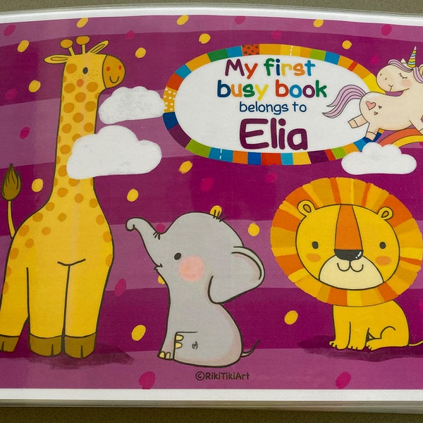 Toddler Learning Binder Printable Toddler Busy Book Girl Version ...