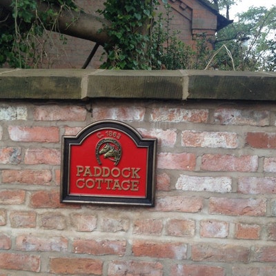 Vintage House Sign.traditional Style English, Country House Wall Plaque ...