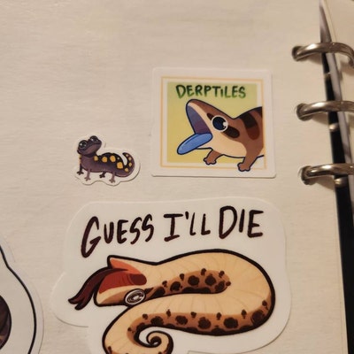 Pet Reptile Stickers full Set of 12 Matte-laminated Stickers for ...