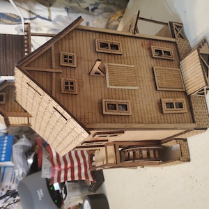 1:48 O Scale assembled Two Story House, Miltion Villa. - Etsy