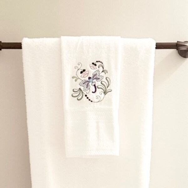 Fly Fishing Towel - Embroidered Towel - Fly Fishing Rod - Fishing Towel ...