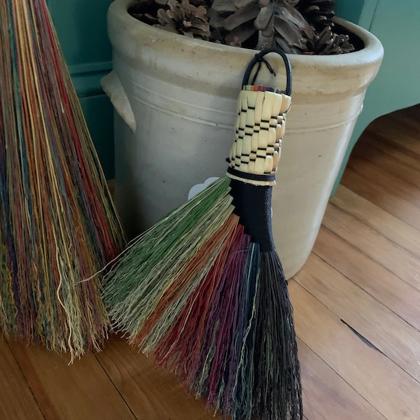 Ozark Hen's Wing Whisk Broom, Hand Tied, Havencroft Farm Broom, Natural ...
