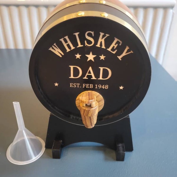 Personalized Engraved Whiskey Barrel 3L | Mini Wood Whiskey Barrel ...