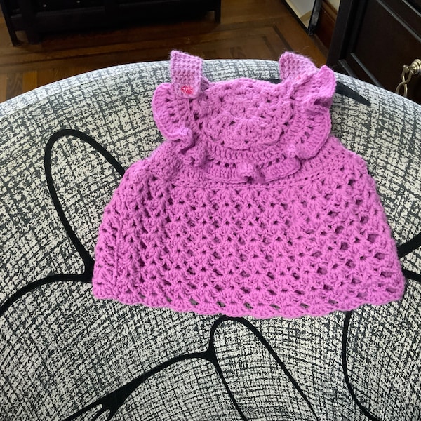 Crochet Dress PATTERN - Granny Triangle Pinafore Dress (sizes up to 6 ...