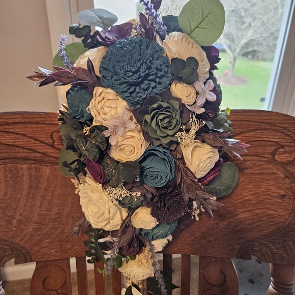 Wedding Bouquet Bridal Bouquet Bridesmaid Sola Flower Wedding Flower ...