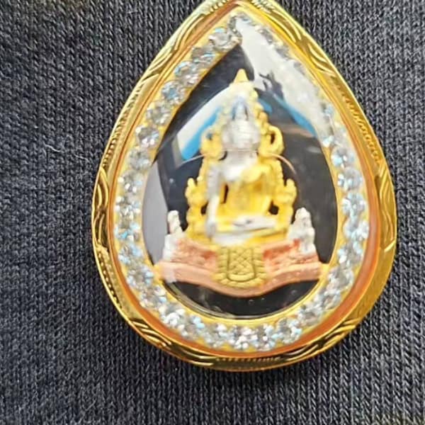 High Quality Real 18k Gold Mini Thai Buddha Monk Pendant Buddhist ...