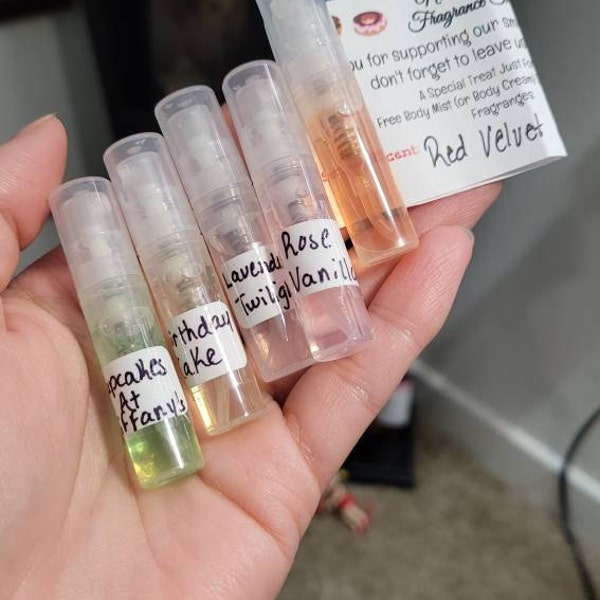 Sample Fragrances, 2 Ml. Mini Spray Mist, Sample, Samples, Mini Perfume ...