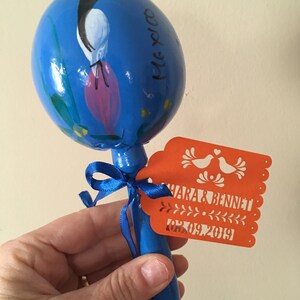 Maracas Tags, Papel Picado, Mexican Wedding, Personalized Papel Picado ...