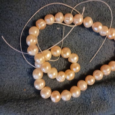 Large Pearls, 11-12mm, White Near Round Cultured Freshwater Pearls for ...