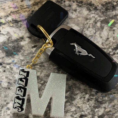 Letter Keychain, Alphabet Keychain, Letter C Initial Keychain, Custom ...