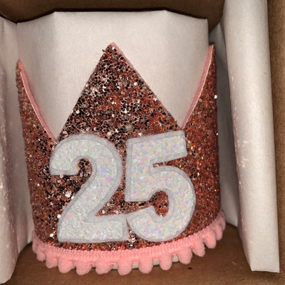 25th Birthday Crown 25th Birthday Gift for Her 25th Birthday Hat 25th ...