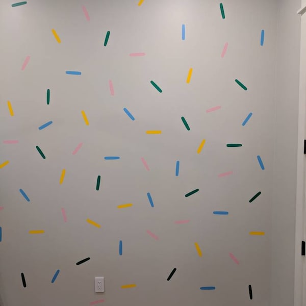 Sprinkle Wall Decals - Confetti Wall Decal Set, Vinyl Wall Decals, Wall ...