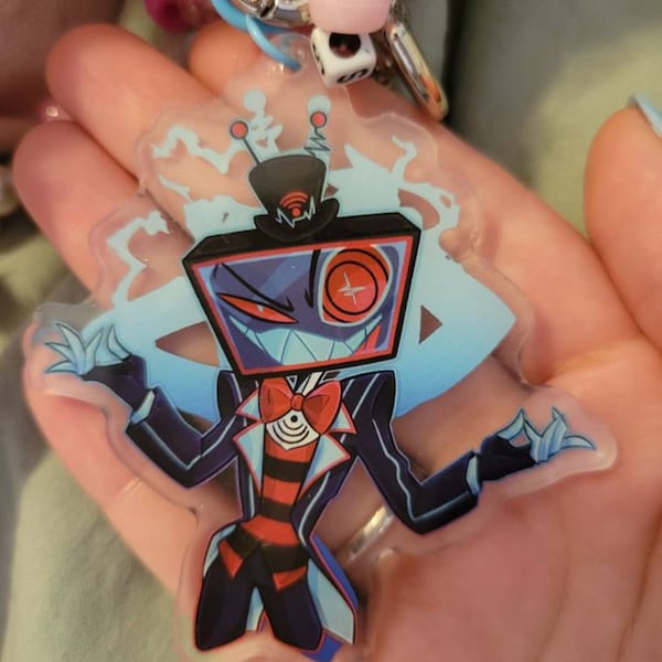 The Vees Hazbin Hotel Keychains - Etsy
