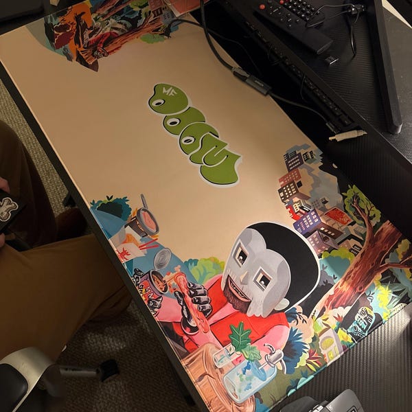 MF Doom Desk Mat Mouse Pad Album Operation Doomsday Madvillainy Playmat ...