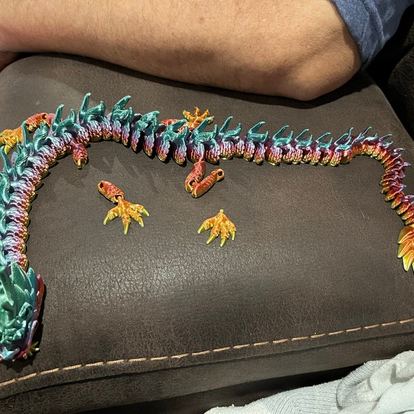 Jumbo Large Fidget Articulating Dragon - Etsy
