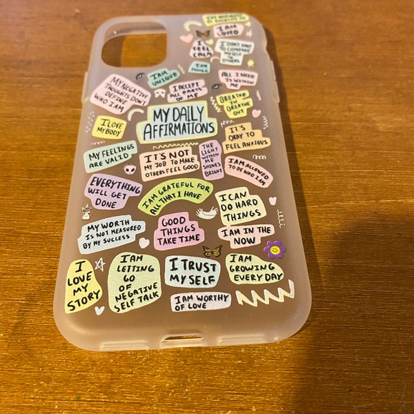 Aesthetic Quote Phone Case, Inspirational Phone Case, Mental Health ...