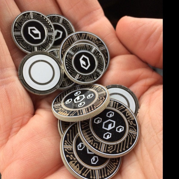 Credit/advance Set. Netrunner Compatible Fan-made (cyberpunk / Techy ...