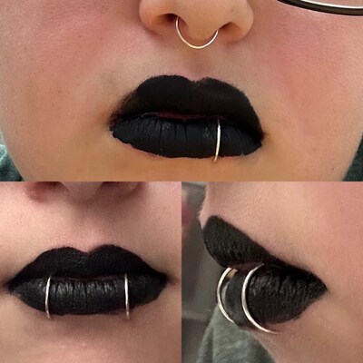 Fake Snake Bite Lip Ring Set Faux Snake Bite Lip Rings Snake Bite Lip ...