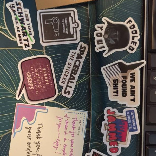 Jaws Sticker Pack, Captain Quint, Chief Brody, Amity Island Laptop ...