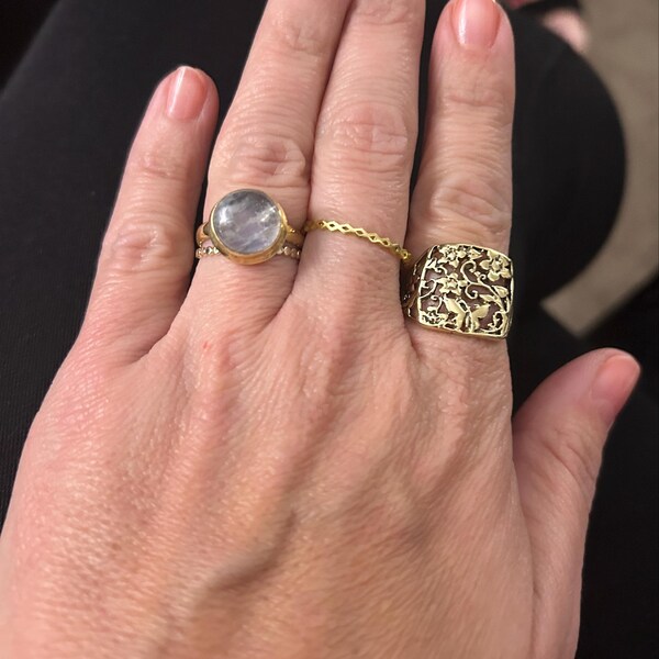 Arthritis Ring, Splint Knuckle Ring, Simple Midi Ring, Tarnish Free ...