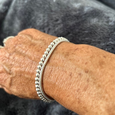 925 Sterling Silver Charm Bracelet Crystal Charms Chain Link 8 - Etsy UK