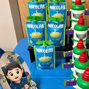 Personalized Woody and Buzz Chip Bags Digital pdf and Folded and ...