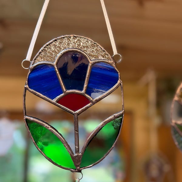 Moon Lotus Flower Stained Glass Pattern, Stained Glass Patterns ...