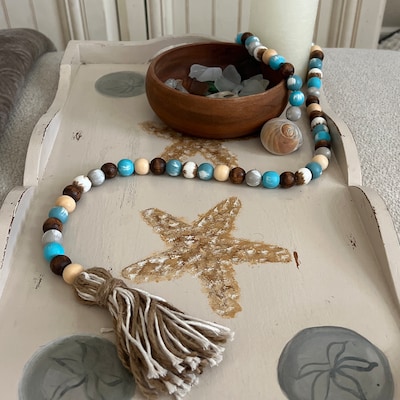 Chunky Rustic Wood Mittens CHRISTMAS ORNAMENTS Pair White Red Black ...