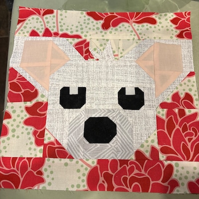 Pit Bull Terrier Dog Puppy Quilt Block PDF Pattern includes ...