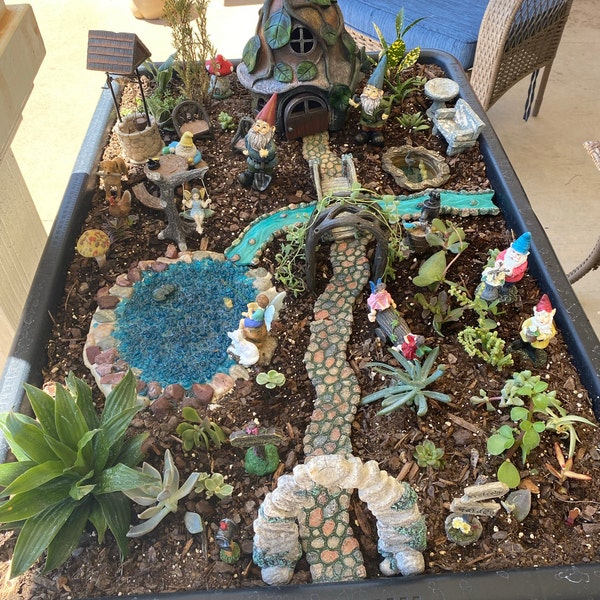 Fairy Garden Pathway, Stone Look, Wavy or Straight, Sold Separately ...