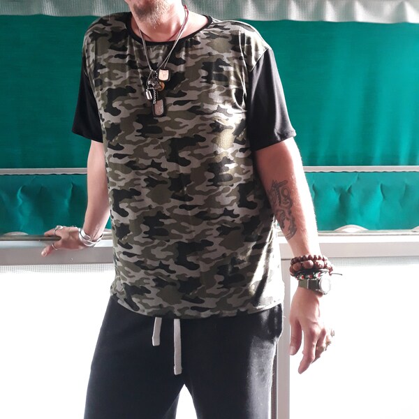 PATTERN T-shirt Men, Sewing Pattern, Digital, Pattern PDF, Pack Size S ...