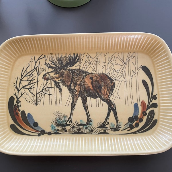 Vintage Norwegian Handmade Rosemalt Food Container - Traditional ...