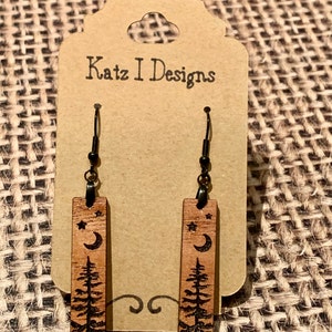 Tree Earring SVG Forest Earrings Svg Glowforge Earring Files Nature ...